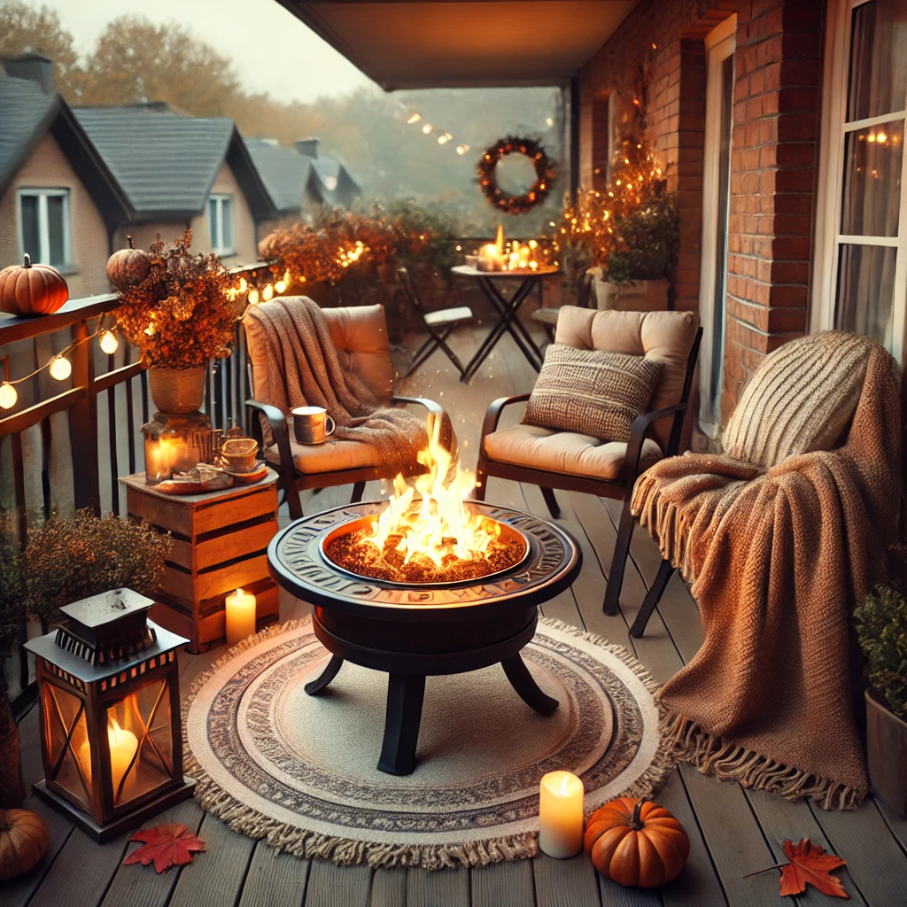 20 Beautiful Fall Balcony Decorating Ideas