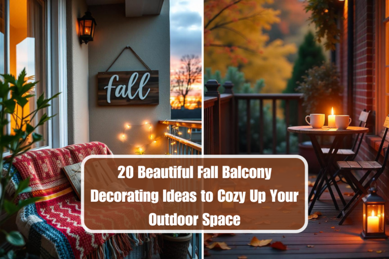 20 Beautiful Fall Balcony Decorating Ideas