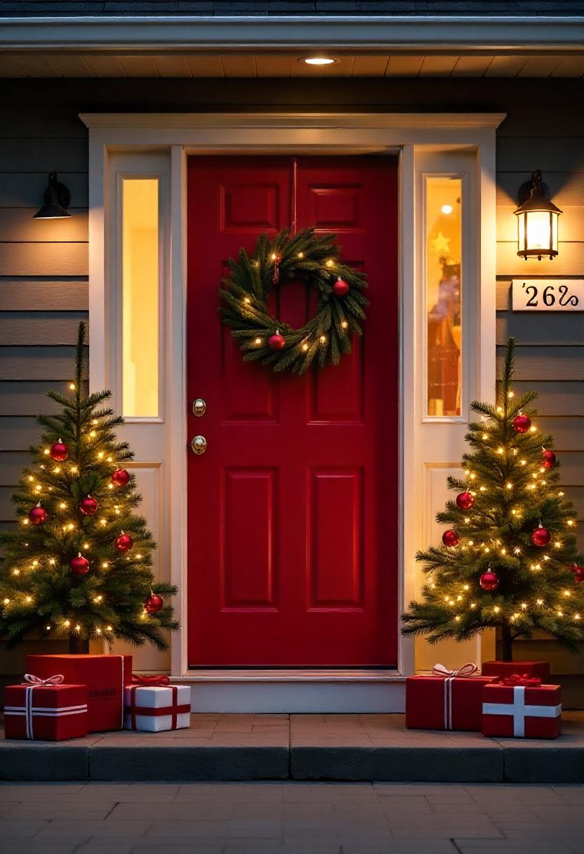 35+ Christmas Front Door Decoration Ideas for a Festive Welcome