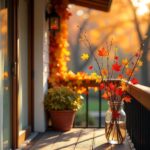 20 Beautiful Fall Balcony Decorating Ideas