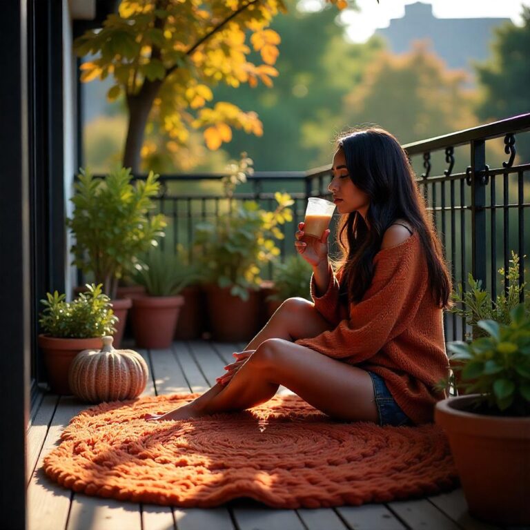 20 Beautiful Fall Balcony Decorating Ideas